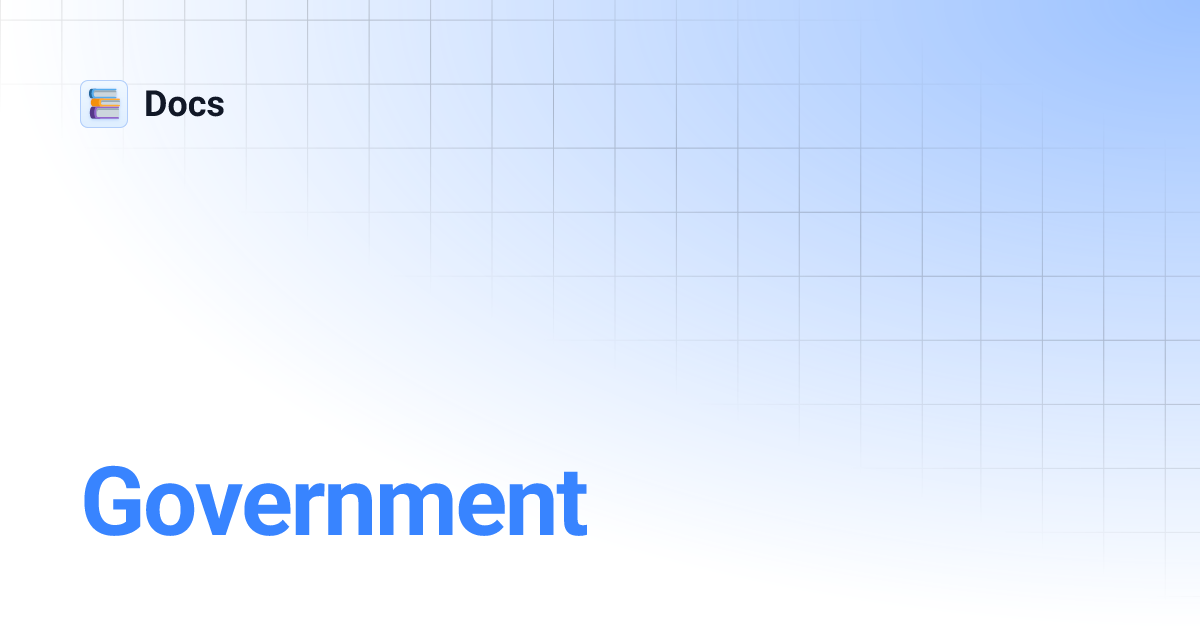 Government | Docs